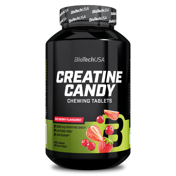 Creatine Candy, 240 žuvacie tabletky - BioTechUSA